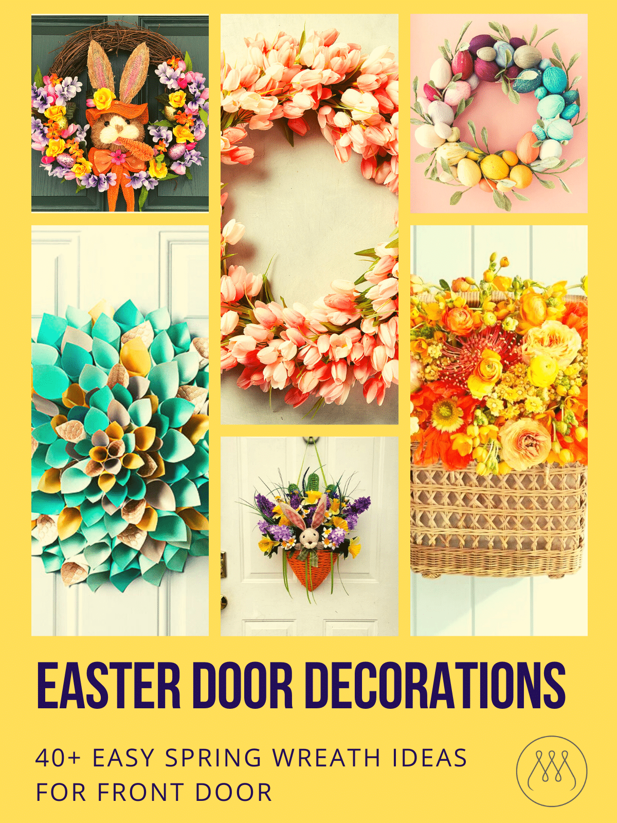 Easter Door Decorations (40+ Easy Spring Wreath Ideas For Front Door)