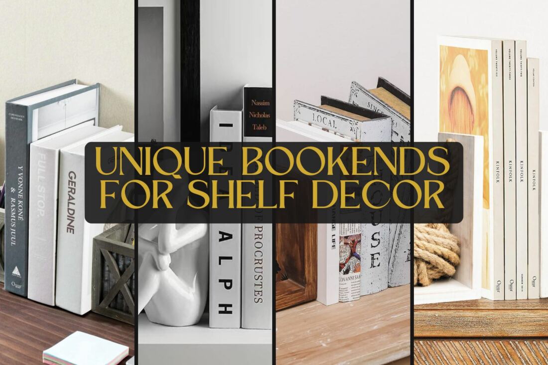 Unique Bookends for Shelf Decor - Home Decor