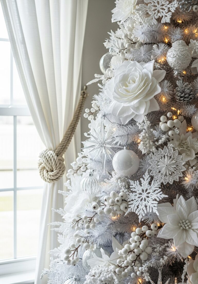 Stunning White Christmas Tree Ideas | Beyond the Blank Canvas