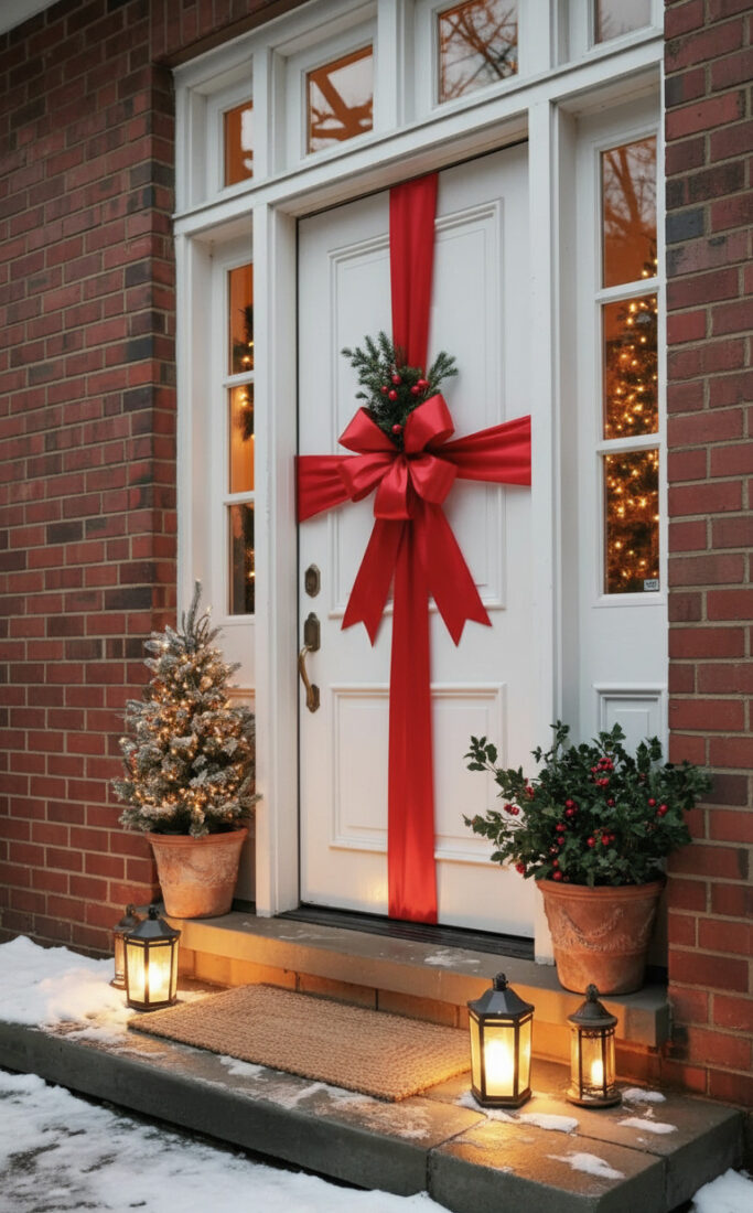 Christmas Door Decor Ideas to Spread Holiday Cheer