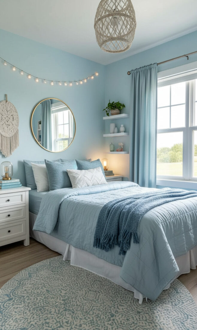 27 Aesthetic Blue Bedroom Decor And Expert Styling Tips