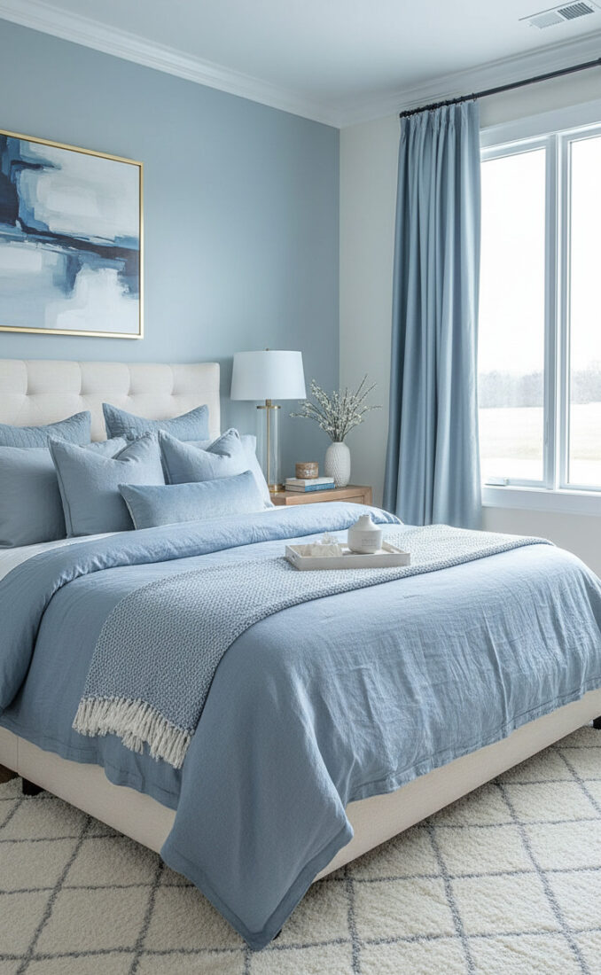 27 Aesthetic Blue Bedroom Decor And Expert Styling Tips