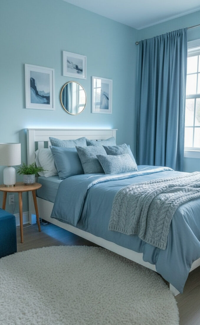27 Aesthetic Blue Bedroom Decor And Expert Styling Tips