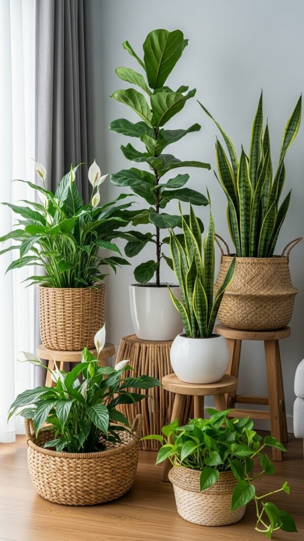 39 Large Indoor Plants Ideas as A Living Sculpture That Evolves Daily